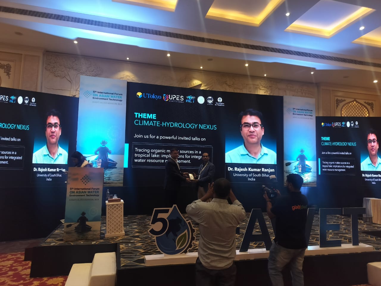 Dr. Rajesh Kumar Ranjan from EVS Department presented his research ...