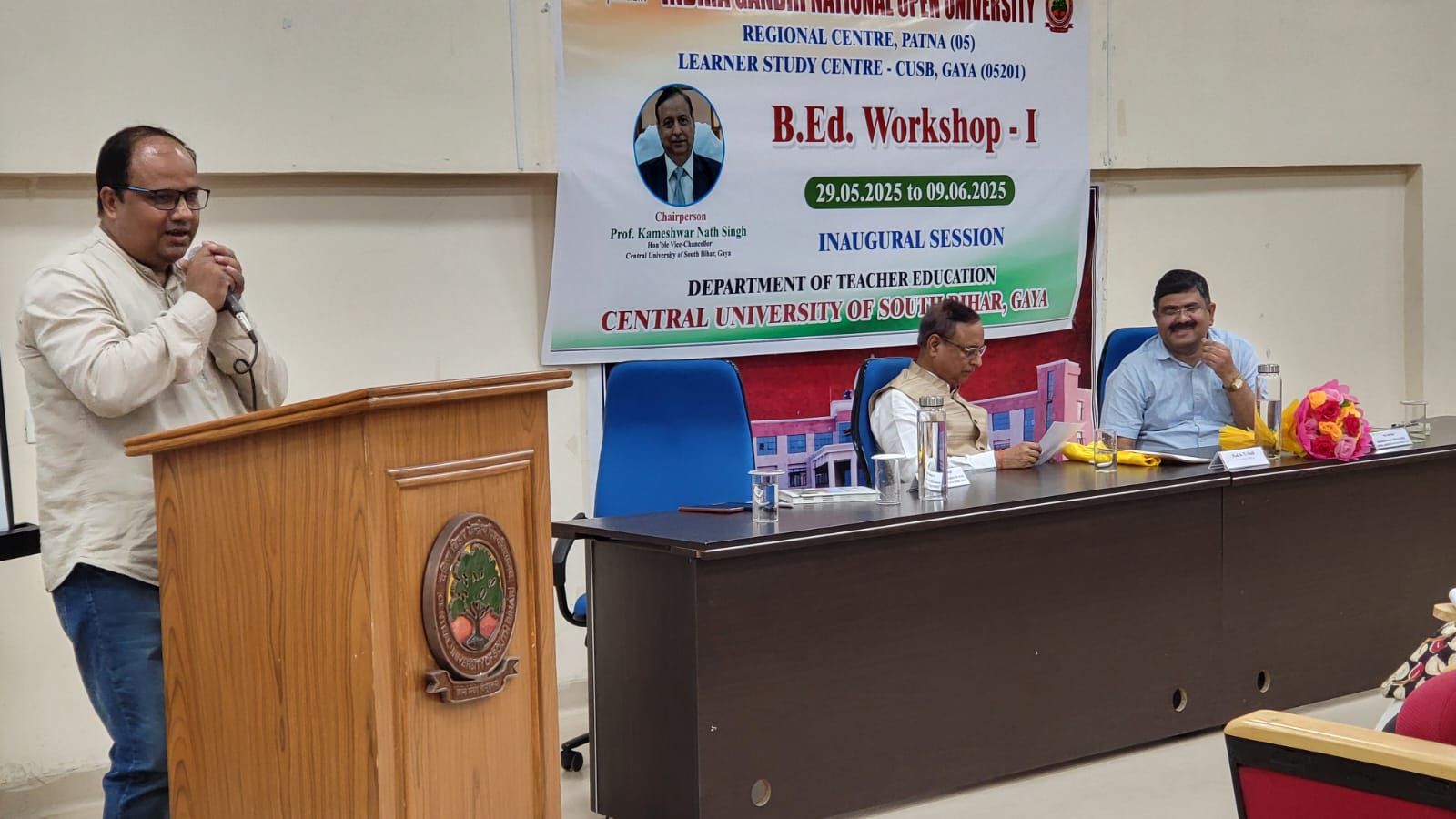 IGNOU B.Ed. Workshop, at Dept. of Teacher Education, May 29 - June 09, 2025