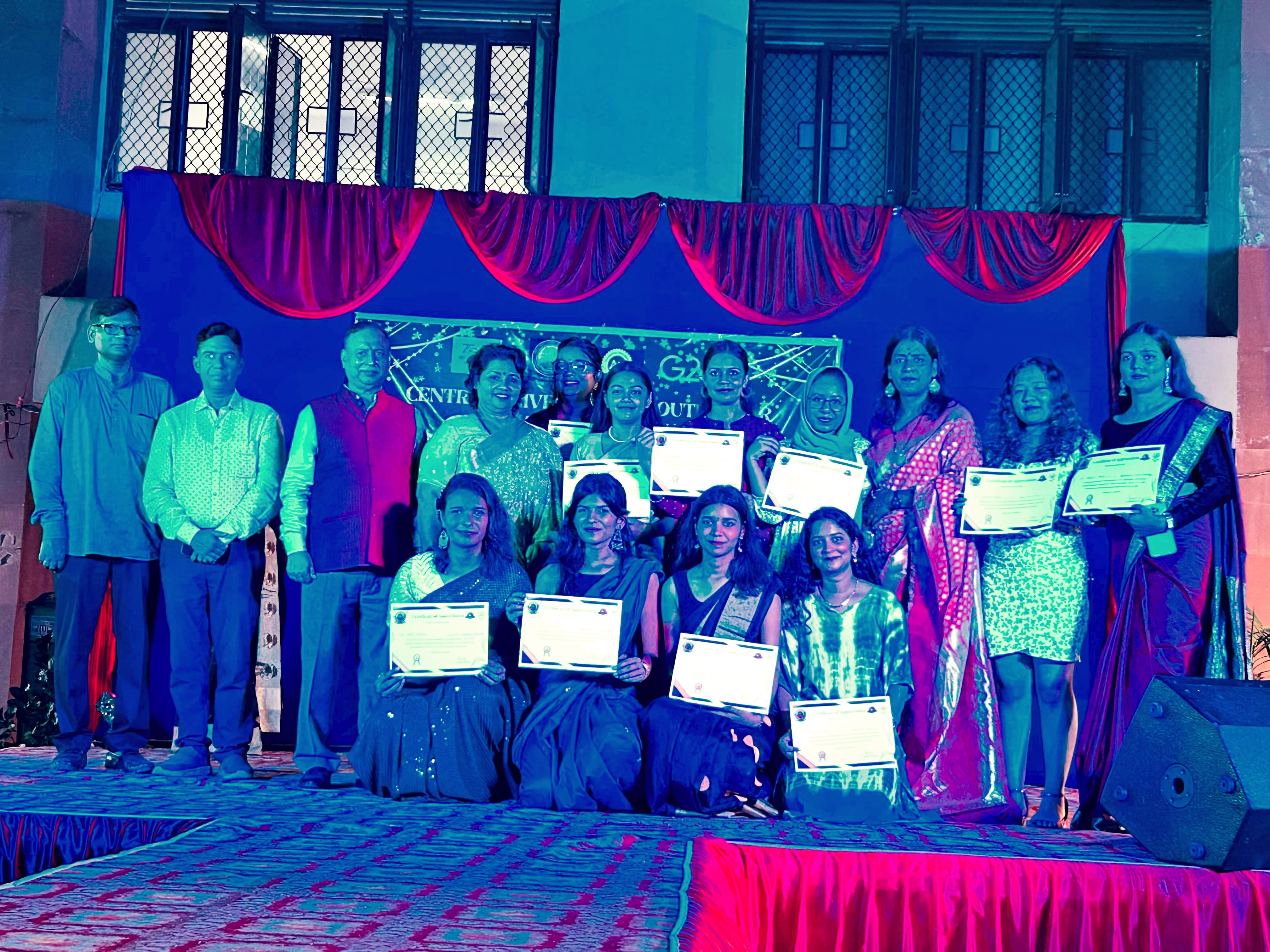 Cultural evening organized at Gargi Sadan Girls Hostel of CUSB